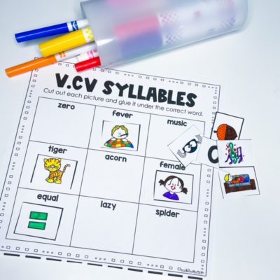 VCV Tiger and Camel Syllable Division - Teach. Run. Create.