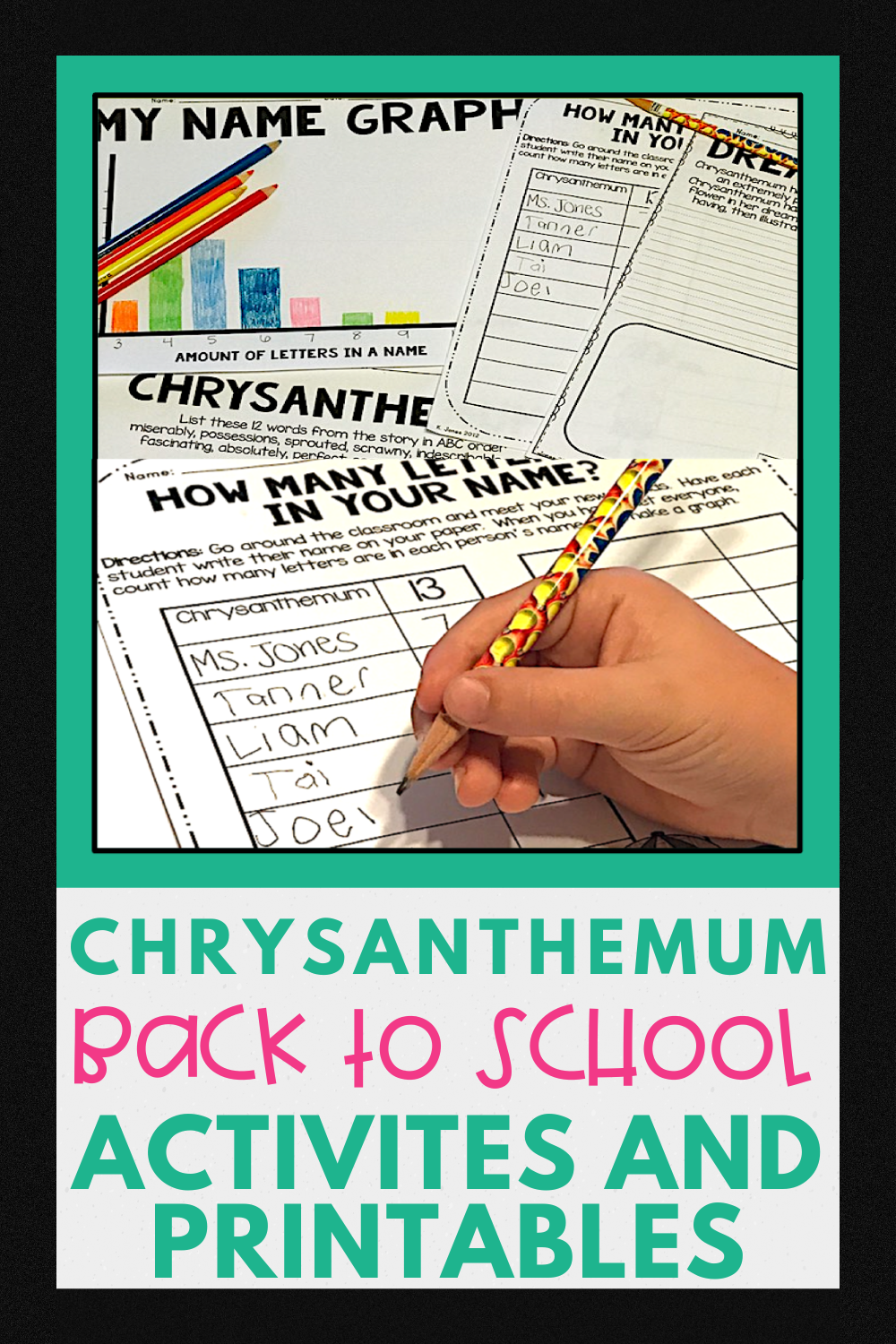 First Day of School with Chrysanthemum - Teach. Run. Create.